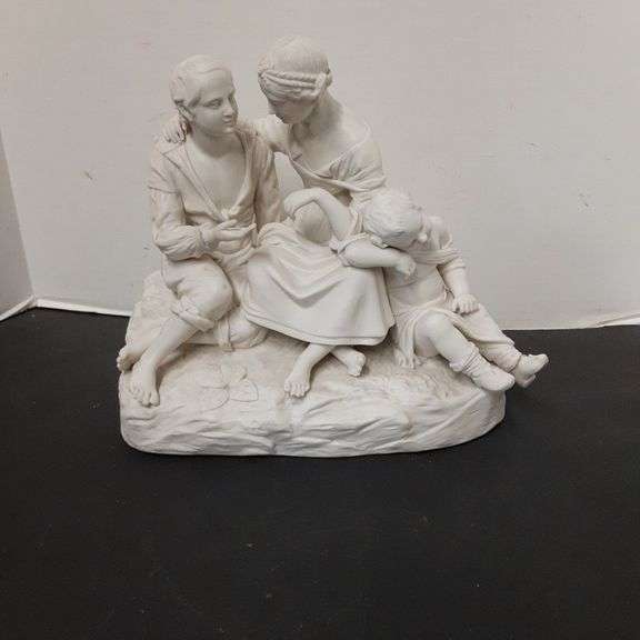 Ceramic Family Figure - Delaware Auction Center