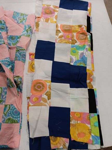 (3) Patchwork Quilt Toppers - Delaware Auction Center