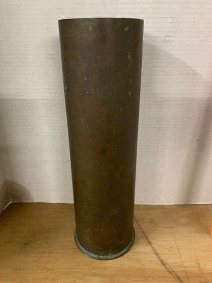 105mm M14 Brass Artillery Shell - Delaware Auction Center