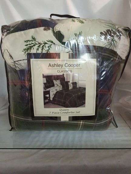 Ashley Cooper 7pc Queen Comforter Set - Delaware Auction Center
