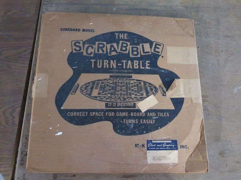 Vintage The Scabble Turn-Table in Original Box - Delaware Auction Center