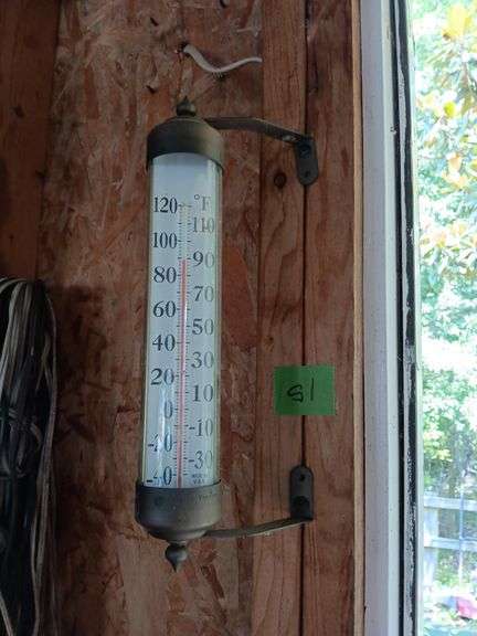 Conant Custom Brass Thermometer - Delaware Auction Center