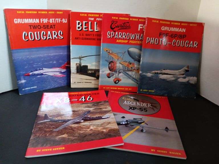 (4) Naval Fighters & (2) Air Force Legends Aircraft Books - Delaware ...