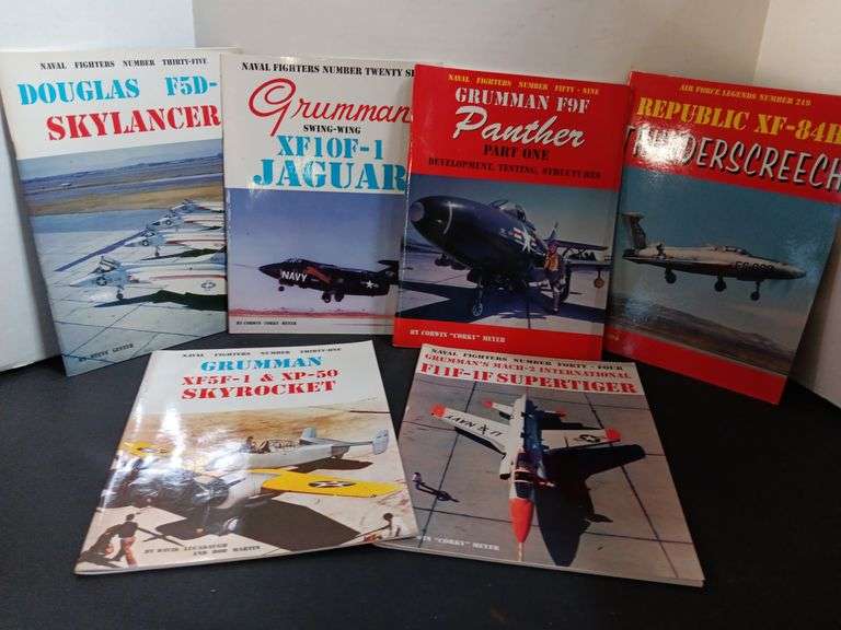(5) Naval Fighters & Air Force Legends Aircraft Books - Delaware ...