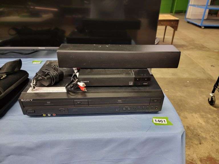 Sony DVD and VHS Players, Insignia Sound Bar - Delaware Auction Center