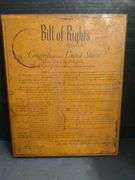 Bill of Rights Plaque - Delaware Auction Center