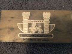 Colonel Littleton No. 3 Knife Foxfire w/ Box and Brass Tire Pressure ...