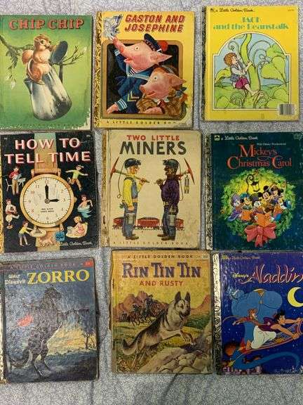 (9) Vintage Golden Books - Delaware Auction Center
