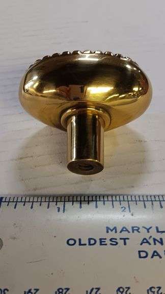 (15) Brass Egg Shaped Door Knobs - Delaware Auction Center