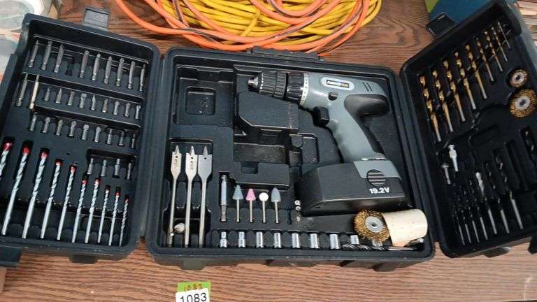 Nikota 19.2 Volt Cordless Drill w/ Bits - Delaware Auction Center