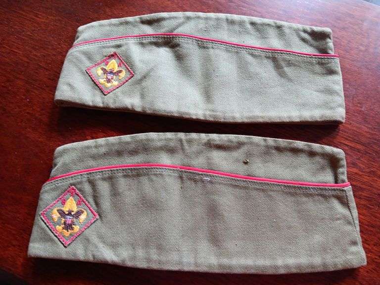(2) Boy Scout Garrison Caps - Delaware Auction Center