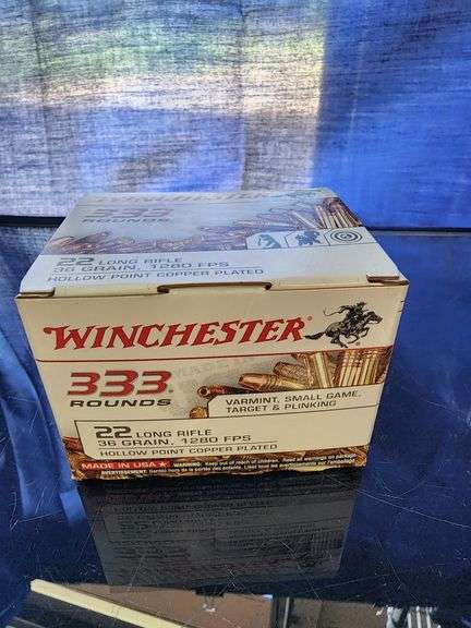 333 Rounds .22 Cal. LR Bullets (Appears to be unopened) - Delaware ...