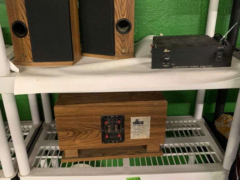 DBX XB140 Subwoofer, Power Amps, and Satellites - Delaware Auction Center
