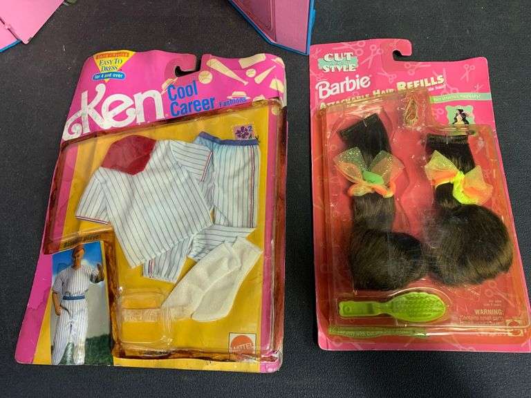 Barbie Fitting Room and Ken Baseball Outfit - Delaware Auction Center