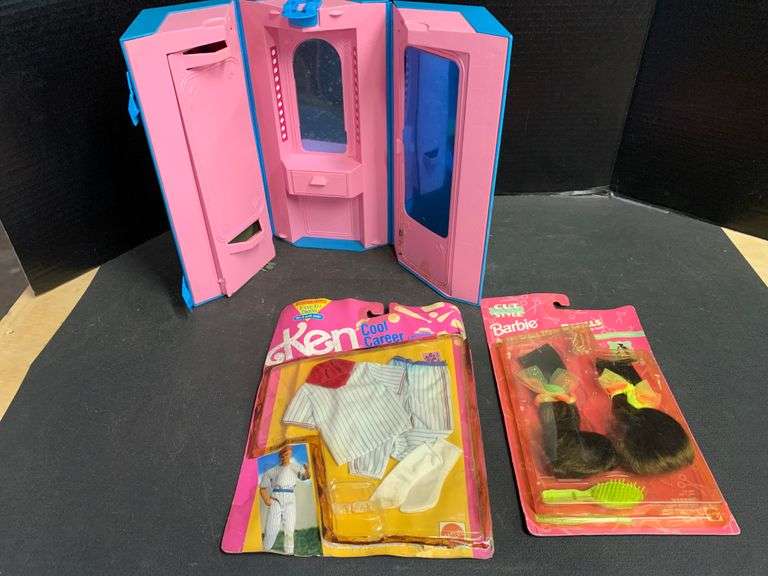 Barbie Fitting Room and Ken Baseball Outfit - Delaware Auction Center