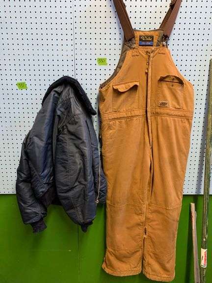 Insulated Jacket and Pair of Walls Zero Zone Overalls (Large ...