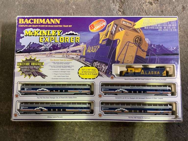 HO Bachmann McKinley Explorer Electric Train Set in Box w/Track ...