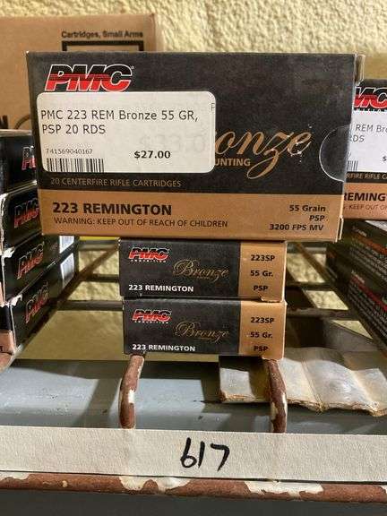 .223 REM, 55gr, 20 Rds per Box - DOOLEY AUCTION, LLC