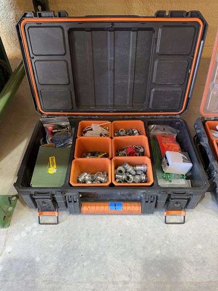 Ridgid Pack out Box full of Electrical Stuff - DOOLEY AUCTION, LLC