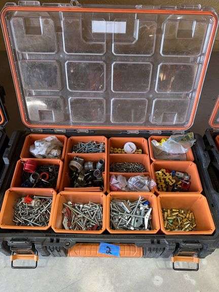 Ridgid Pack out Box full of Electrical Stuff - DOOLEY AUCTION, LLC