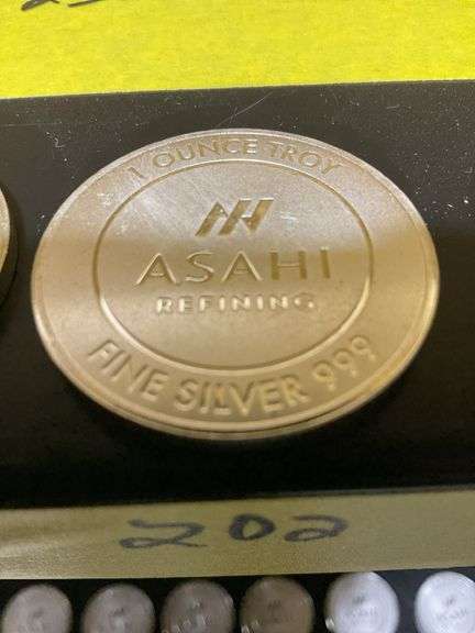 ASAHI Silver Round, 1 Oz Silver - DOOLEY AUCTION, LLC