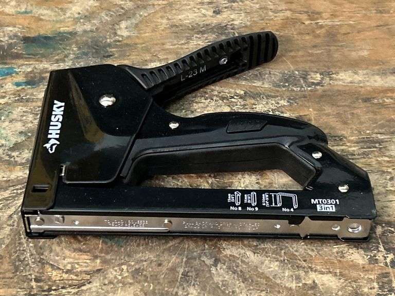 Husky 3-in-1 Staple Gun - MT0301 - MSRP $16.97 - Dan's Discount Tools ...