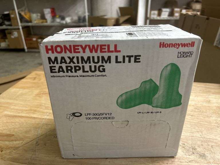 Honeywell Contoured-T 30 dB NRR Corded Disposable Ear Plugs PK100 ...