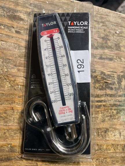 Taylor 127kg/280 lb +/-2% Scale Accuracy Hanging Scale - 3328410410 ...