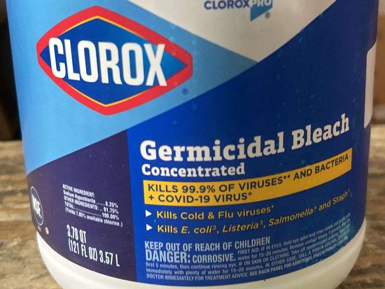Clorox 1 Gallon Concentrated Germicidal Bleach - 30966 - Dan's Discount ...