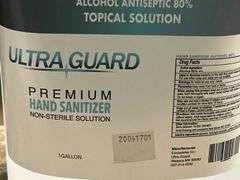 (2) Ultra-Guard 1 Gallon Non-Sterile Solution Premium Hand Sanitizer ...
