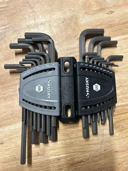 Husky SAE/Metric Long Arm Hex Key Set 26-Piece - 798400 - MSRP $18.97 ...