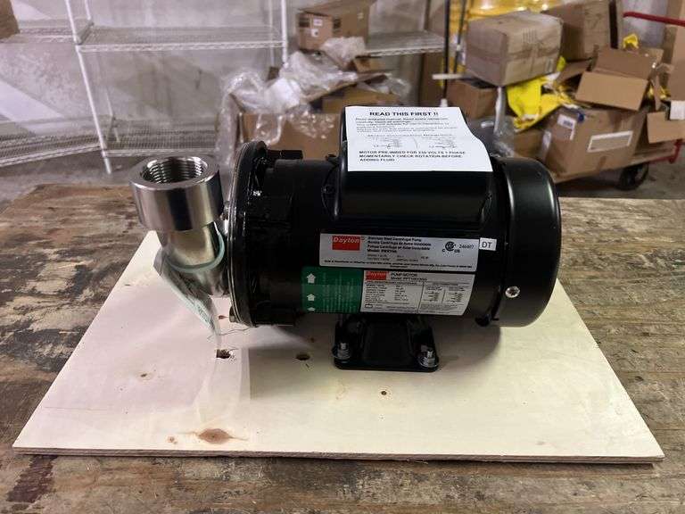 Dayton 1 Hp Single Phase 115/230V AC NPT Centrifugal Pump - 5WXT4A - MSRP $1,224.30 - Redbird ...