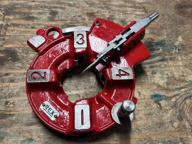Westward 2" x 1/2" Red Threading Machine Die Head for 1/2" to 2" Pipe ...
