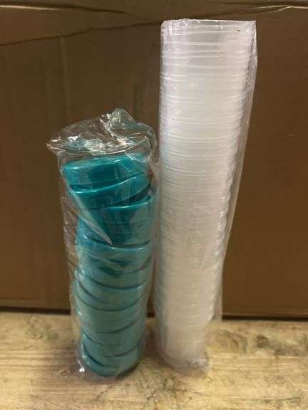 Value Collection 4 Oz Capacity Non-Sterile Blue Specimen Container ...