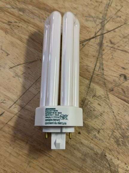 (4) Sylvania 32W 41000K 2400 Lm Triple Tube Compact Fluorescent Light ...