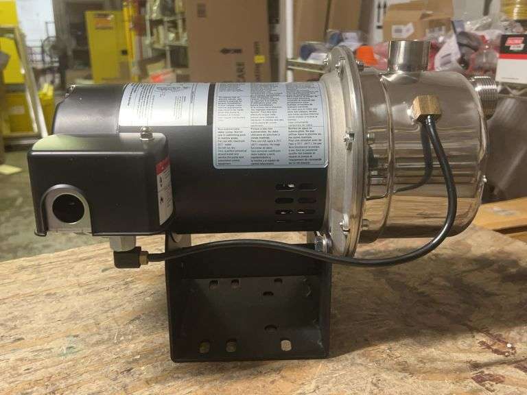 Dayton 1/3HP 115/230V 1PH 9/4.5A Stainless Steel Shallow Well Jet Pump ...