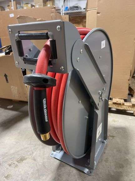 Pro-Source 3/4" ID x 50' L 300 PSI Spring Retractable Open Hose Reel ...