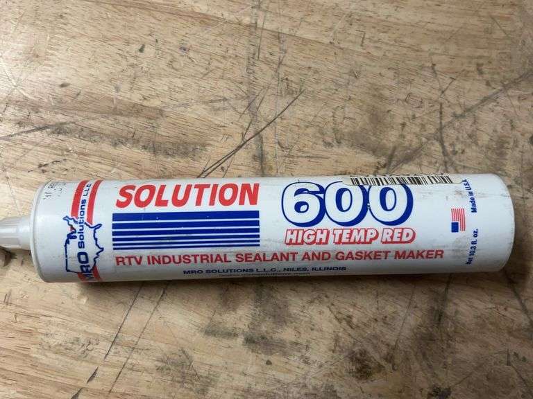 (7) MRO Solutions 10.3 oz 600 High Temp Red RTV Industrial Sealant and ...