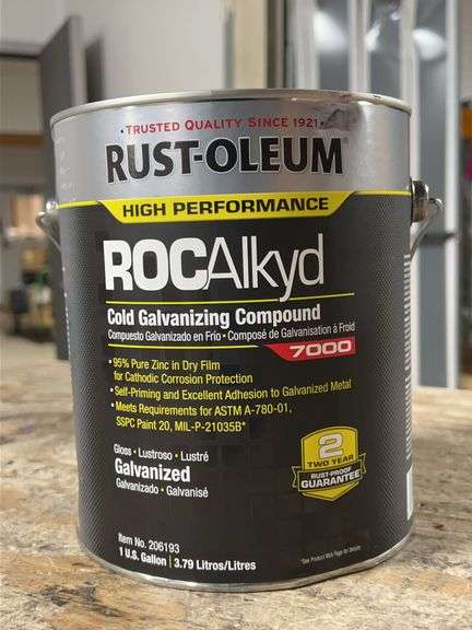 (2) Rust-Oleum 1 Gal Exterior/Interior Solvent Base Epoxy Ester Cold ...