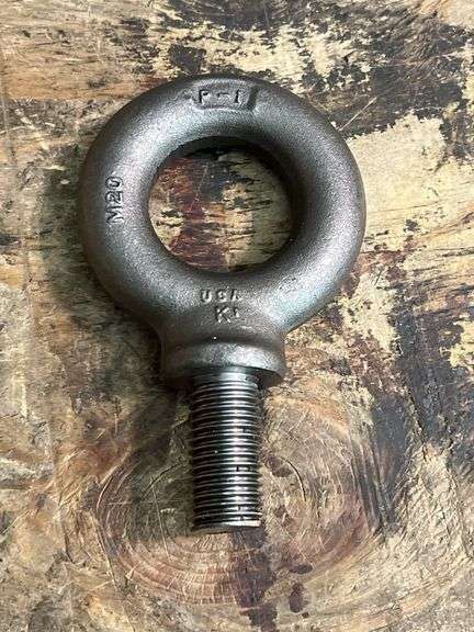 (10) Products M20 x 2.5 Thread Steel Fixed Lifting Eye Bolt - 59243 ...