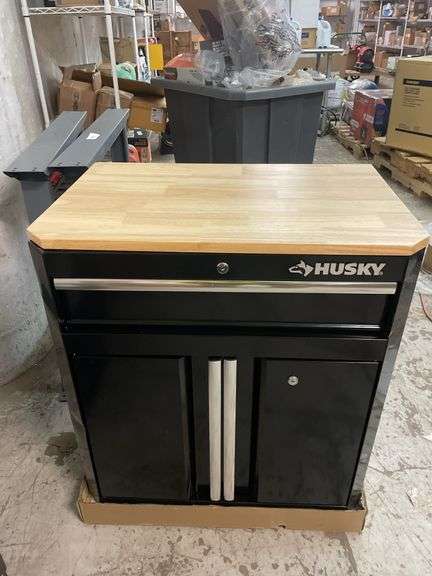Husky Ready-to-Assemble 24 Gauge 1-Drawer 2-Door Garage Base Cabinet ...