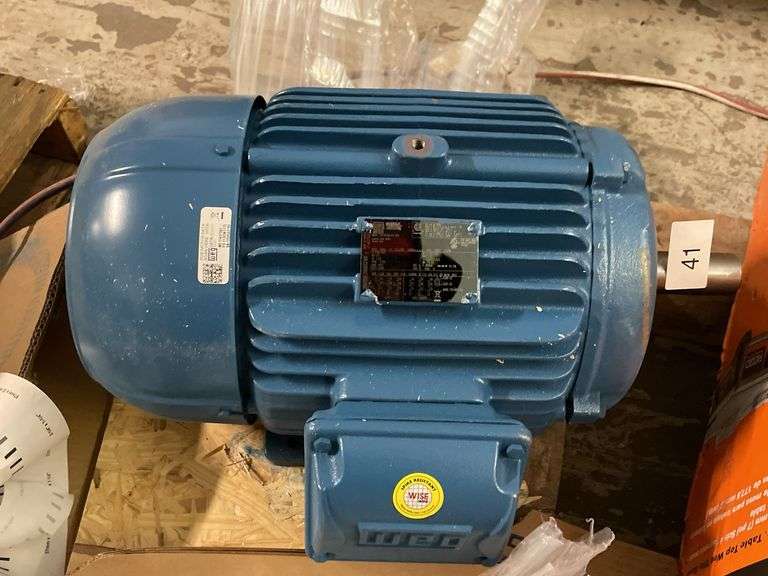 WEG 10HP 1765 RPM 3PH 230/460V 215T TEFC Inverter Duty Motor ...