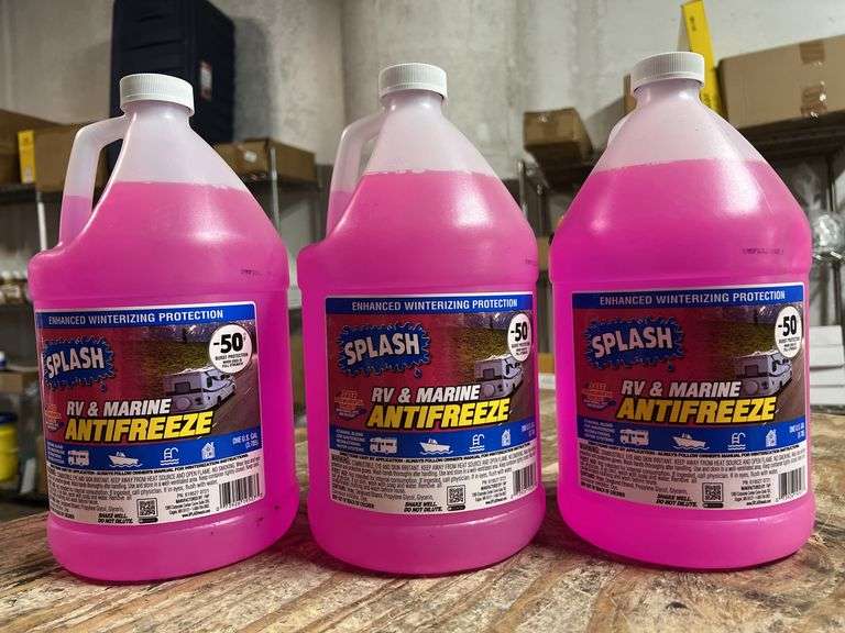 (3) Splash 1 Gal -50°F Burst Protection RV & Marine Antifreeze ...