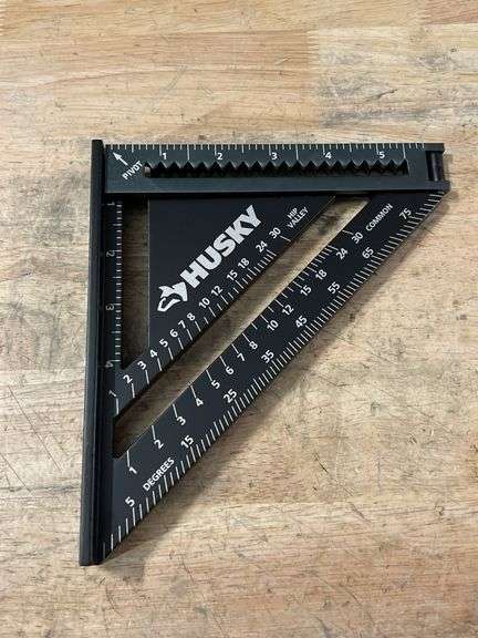 (2) Husky 2-in-1 Aluminum 6" Extendable Layout Square - 1004 308 202 ...