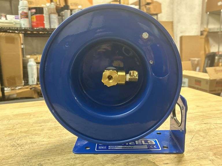 Coxreels Blue 1/4" Hose Dia x 25' L Spring Return Hose Reel - LG-LPL-125 - MSRP $195.99 ...