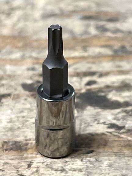 (4) Westward 1/4" Drive Size Torx Tip T20 Tip Size Socket Bit PK6 ...