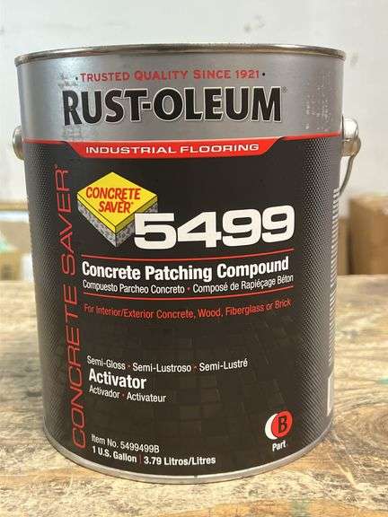 (2) Rust-Oleum 1 gal 5499 Concrete Repair Compound Activator - 5499499B ...