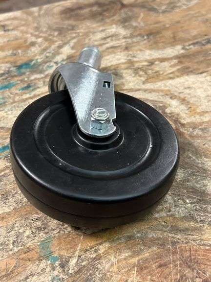 (4) Value Collection 5" 200 Lb Sanitary Friction-Ring Stem Caster ...