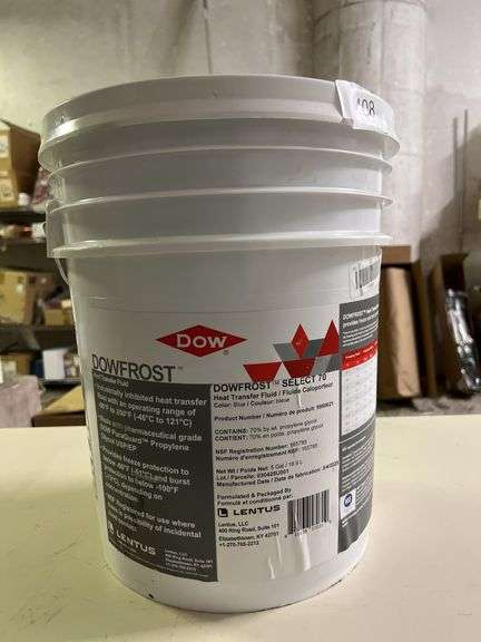 Dow Frost 5 gal DOWCAL 200 70% Concentration Blue Freeze Protectant ...