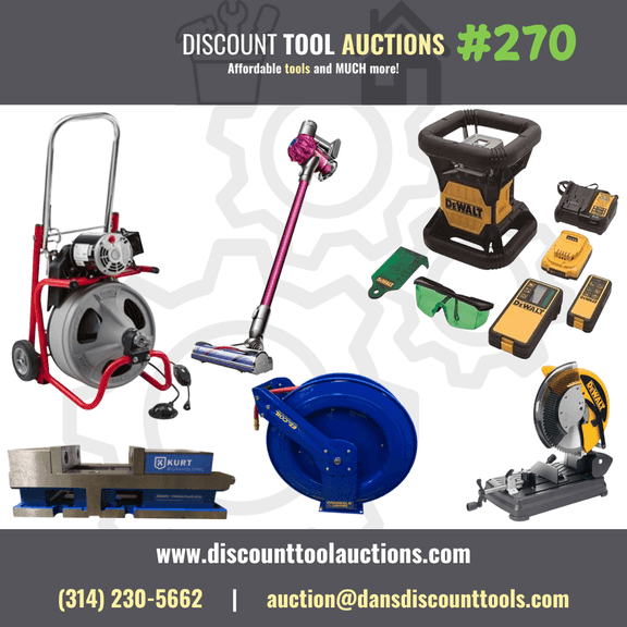 Dan's Discount Tools Auction #270 - Redbird Tools LLC